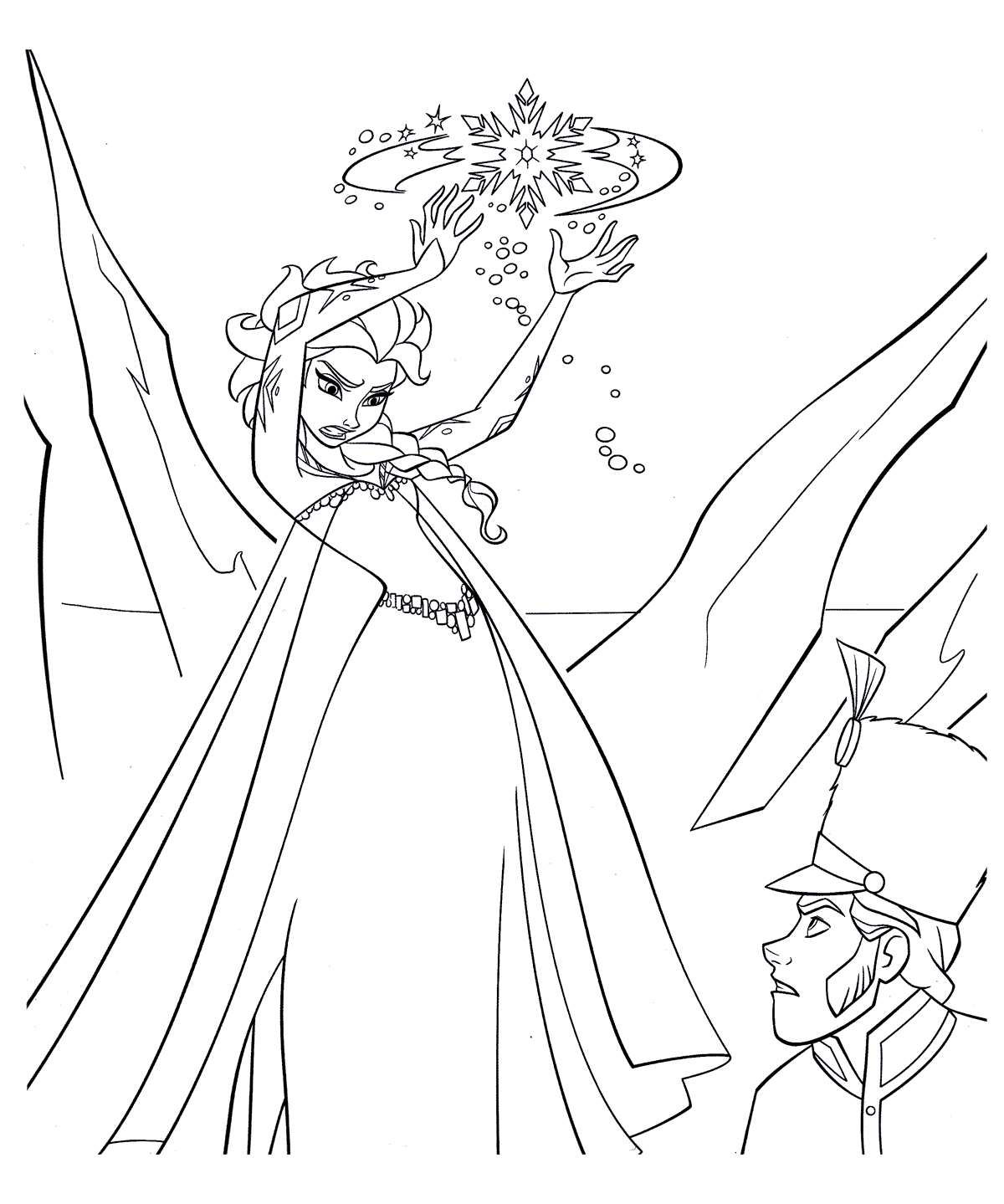 Disegni da colorare - Magia Elsa