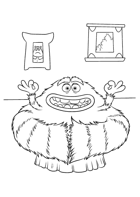 Disegni da colorare - Mostro peloso