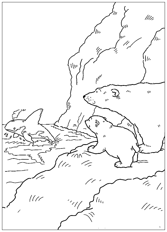 Disegni da colorare - Orca salvato Lars